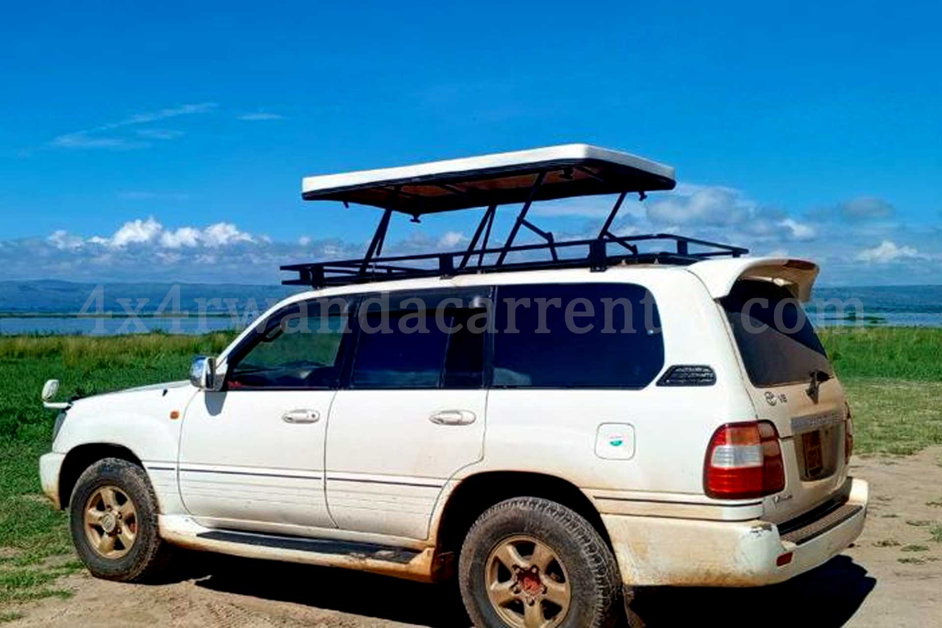 Toyota Land Cruiser V8 with Pop-up Roof Rental Car in Rwanda